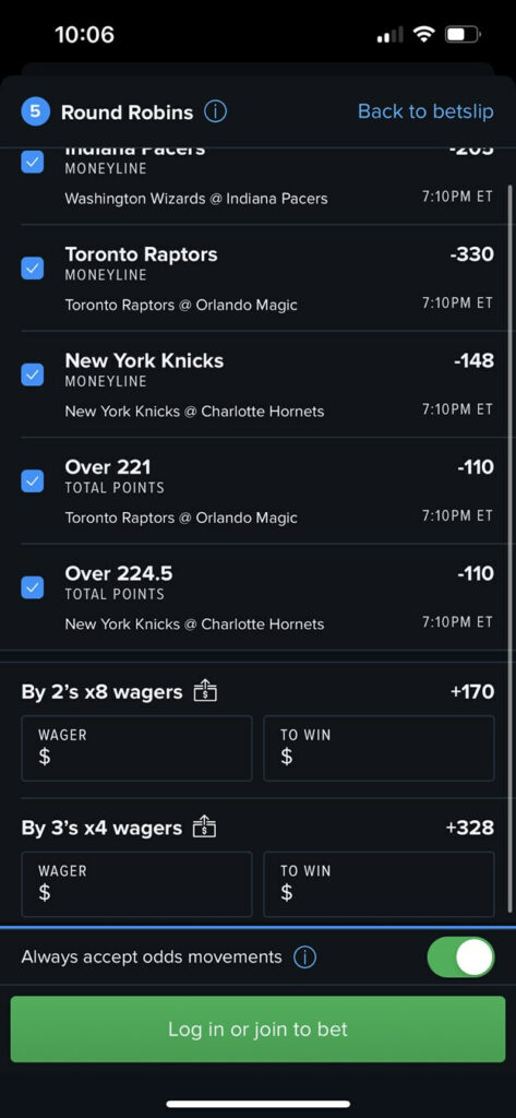 How to Bet Round Robins on FanDuel Sportsbook